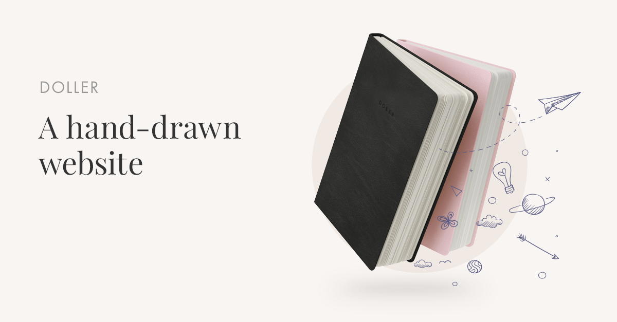 A hand-drawn website · Bubble